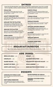 Menu - Fillmore Central Station